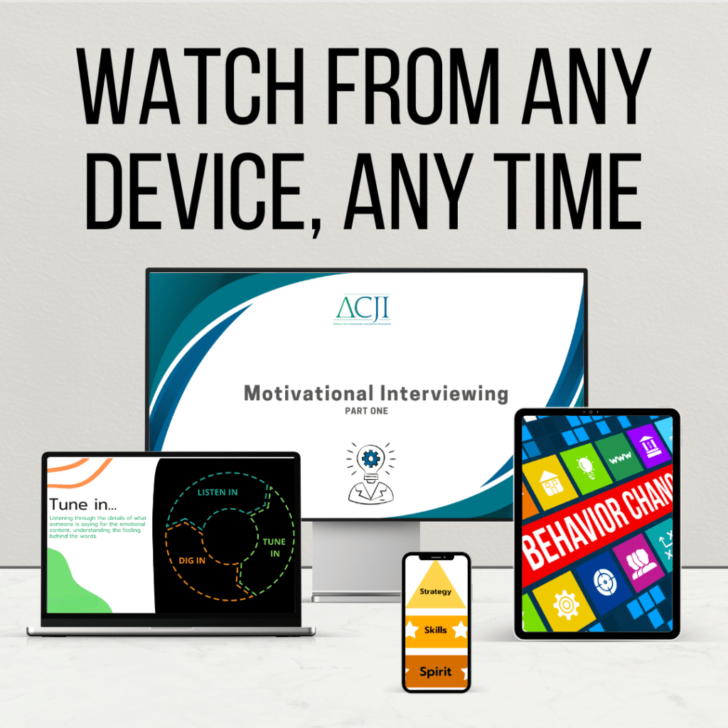 Motivational Interviewing (MI) Training Course » ACJI